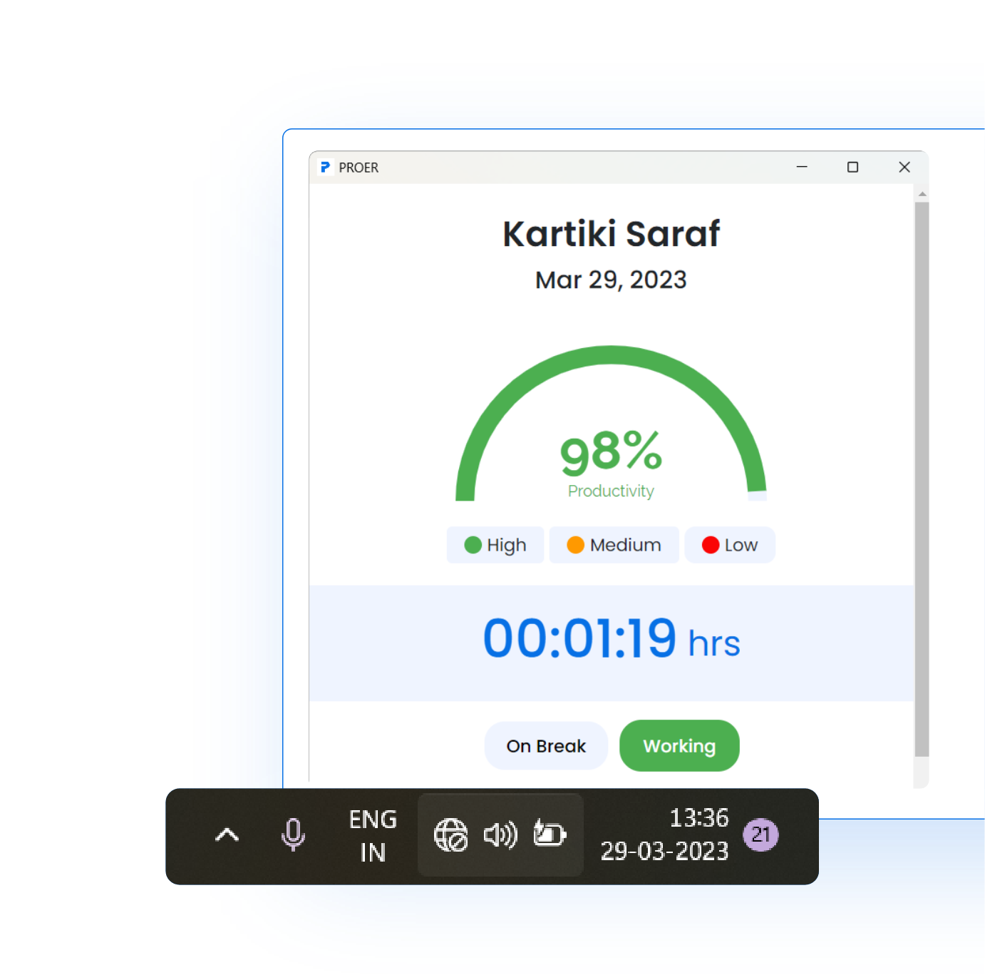 Proer – Employee Productivity Monitor – Employee Screen Tracking and ...